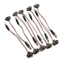 China Experimental 9V Battery Snap Connector Wire Harness 18cm Rubber Soft Shell for sale