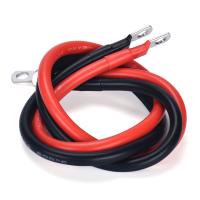 China 10AWG Battery Terminal Cables 20cm 30cm 40cm Super Soft Silicone With Lug for sale