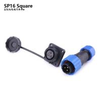 China SP16 IP68 2 Pin Waterproof Connector Plug Socket PA66 Male And Female 5 Pin 9 Pin for sale
