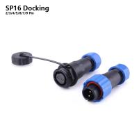 China SP16 IP68 2 Pin Waterproof Connector Plug Socket PA66 Male And Female 5 Pin 9 Pin for sale
