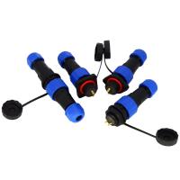 China SP16 IP68 2 Pin Waterproof Connector Plug Socket PA66 Male And Female 5 Pin 9 Pin for sale