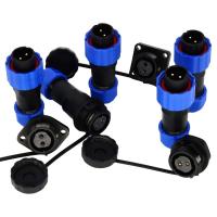 China SP16 IP68 2 Pin Waterproof Connector Plug Socket PA66 Male And Female 5 Pin 9 Pin for sale