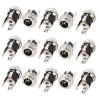 China 12V 4A Industrial Electrical Connector Copper 5.5*2.1mm 5.5*2.5mm Metal Female Socket for sale