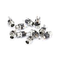 China 12V 4A Industrial Electrical Connector Copper 5.5*2.1mm 5.5*2.5mm Metal Female Socket for sale