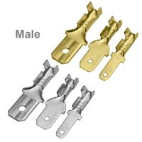 China Cold Crimp Male Female Terminal Spade Connector 2.8mm 4.8mm for sale