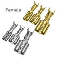 China Cold Crimp Male Female Terminal Spade Connector 2.8mm 4.8mm for sale