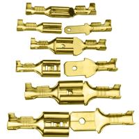 China Cold Crimp Male Female Terminal Spade Connector 2.8mm 4.8mm for sale