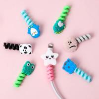 China 2.5*4.5cm Silicone USB Cable Protector Earphone Electrical Cable Accessories for sale