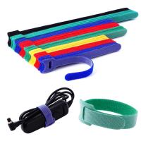 China 500mm Nylon Straight Hook And Loop Cable Ties T Shaped 20mm for sale