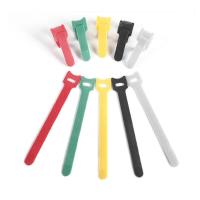 China 500mm Nylon Straight Hook And Loop Cable Ties T Shaped 20mm for sale