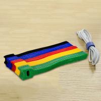 China 500mm Nylon Straight Hook And Loop Cable Ties T Shaped 20mm for sale