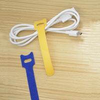 China 500mm Nylon Straight Hook And Loop Cable Ties T Shaped 20mm for sale