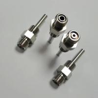 China 304 Stainless Steel Double Threaded Medical Spray Needle with 500 PSI Pressure Rating and 0.4μm Surface Finish for sale
