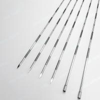 China 304 Stainless Steel Medical Flow-Through Needle 0.1-0.3mm ID with Dual-Tube Bending Spray 30-90° Angle for sale