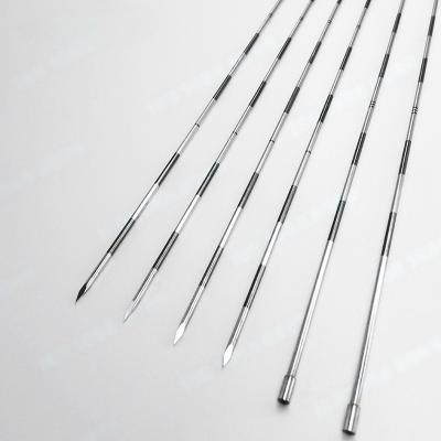 China 304 Stainless Steel Medical Flow-Through Needle 0.1-0.3mm ID with Dual-Tube Bending Spray 30-90° Angle for sale