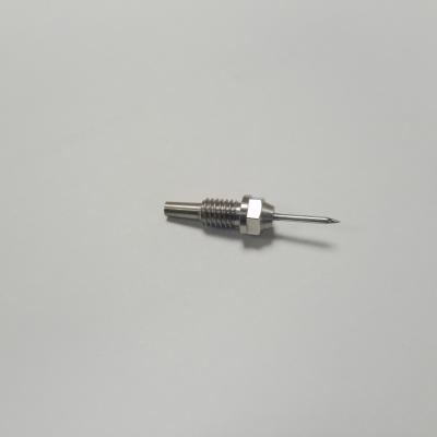 China 304 Stainless Steel Medical Needle with Threaded Through-Hole - Custom OD/ID Dimensions for Laboratory Research for sale