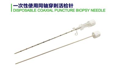 China Single Use Coaxial Biopsy Needle 16G to 22G Custom Length Medical Grade Stainless Steel for sale