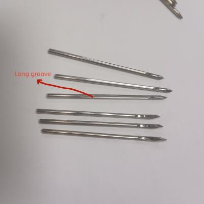 China 304 Stainless Steel Leather Needle with Grooved Slot - Custom Sizes 2-10mm Diameter for Industrial Sewing for sale