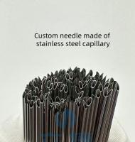 China Custom 304 Stainless Steel Cannula Needle with Sandblasted Finish and Laser Scale Marking 0.2-2.0mm OD for sale