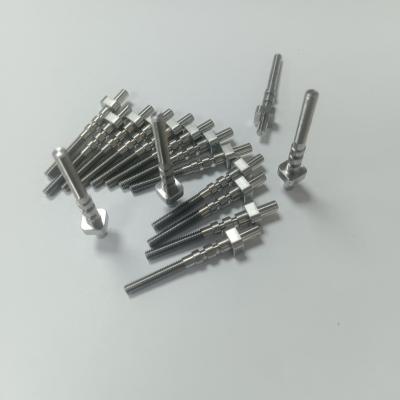 China 316L Stainless Steel Round Bar Precision Threading Long Shaft CNC Machining Medical Parts 1500mm Length for sale