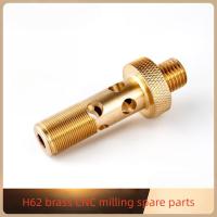 China CNC Milled Brass Pure Copper Parts H62 H65 Precision Machining ±0.005mm Tolerance for Automotive Medical for sale