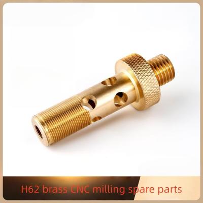 China CNC Milled Brass Pure Copper Parts H62 H65 Precision Machining ±0.005mm Tolerance for Automotive Medical for sale