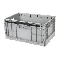 China Blue Gray Custom Foldable Boxes Injection Molding Collapsible Crates For Storage for sale
