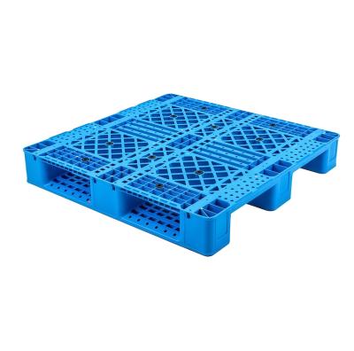 China Steel Pipe Reinforced Plastic Skids Pallet 2T Weight Capacity Collapsible Pallet Blue 1.2M for sale