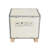 China Steel Edged Wooden Crate Packing For Shipping 0.3ton To 1.5ton Load Flat Pack for sale