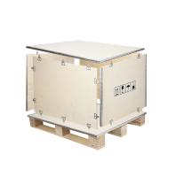 China Foldable Wooden Packaging Box Steel Buckle Box Tool Free Assembly For Shipping Storage for sale