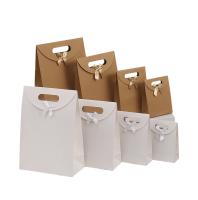 China Eco Friendly Kraft Paper Bag  Oil Resistant Brown Paper Gift Bags For Packaging for sale