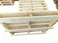 China Poplar Wood Full Deck Four Way Entry Industrial Wooden Pallet with Customized Dimensions 1280x1100x130 for sale