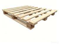 China Poplar Wood Full Deck Four Way Entry Industrial Wooden Pallet 1200x1000x138mm for sale