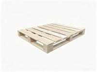 China Poplar Wood Full Deck Four Way Entry Industrial Wooden Pallet 750x630x120mm for sale