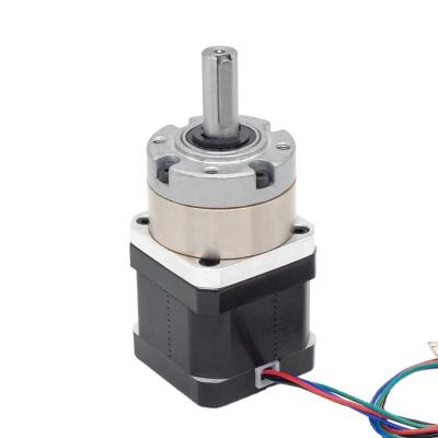 China Hybrid Nema 17 Stepper Motor with Gearbox Reducer 1.33/1.5A Current 34/40mm Length for sale