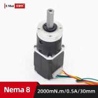 China Nema 8 Micro Planetary Geared Stepper Motor 30/41mm Length 1 369 Reduction Ratio for sale