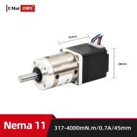 China High Torque Nema 11 Planetary Reducer Geared Stepper Motor With Gearbox 1 369 Max.Ratio for sale