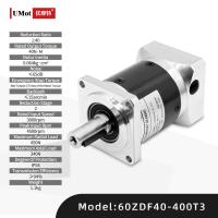 China 400W Planetary Gear Reducer for Panasonic Delta 60mm Reduction Ratio 40 Input Speed 3000rpm for sale