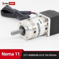 China Umot Nema 11 Planetary Geared Stepper Motor 1 369 Ratio 0.8/0.67/0.7/0.67A 25/70/75/110mN.m for sale