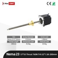 China High Temperature Rise Nema 8/11/14/17/23 Micro Lead Screw Linear Actuator Stepper Motor for sale