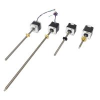 China 2-Phase Nema 17 Linear Stepper Motor with 1A/1A/1.68A/1.5A Current and Customized Screw for sale