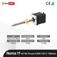 China Hybrid Nema 17 Linear Motion Lead Screw Stepper Motor for Precise and Accurate Motion for sale