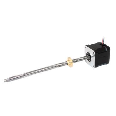 China 2 Phase 42mm Threaded Rod Nema 17 Stepper Motor with High Temperature Resistance for sale