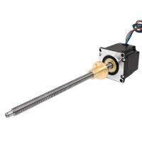 China 55/76mm Nema 23 Micro Lead Screw Linear Stepper Motor With 1300/1900mN.m Holding Torque for sale