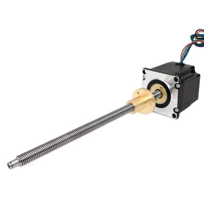 China 55/76mm Nema 23 Micro Lead Screw Linear Stepper Motor With 1300/1900mN.m Holding Torque for sale