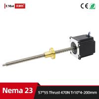 China 55/76mm Nema 23 Micro Lead Screw Linear Stepper Motor With 1300/1900mN.m Holding Torque for sale