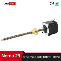 China Nema 23 Hybrid Linear Stepper Motor Actuator 1300/1900mN.m Lead Screw Holding Torque for sale