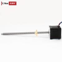 China 35g.cm2/55g.cm2/150g.cm2 Rotor Inertia Hybrid Nema 17 Linear Lead Screw Stepper Motor for sale