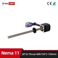 China 80 Degree Temperature Rise Nema 11 Linear Stepper Motor for Precise Linear Actuation for sale