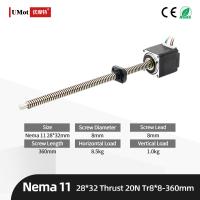 China 80 Degree Temperature Rise Nema 11 Linear Stepper Motor for Precise Linear Actuation for sale